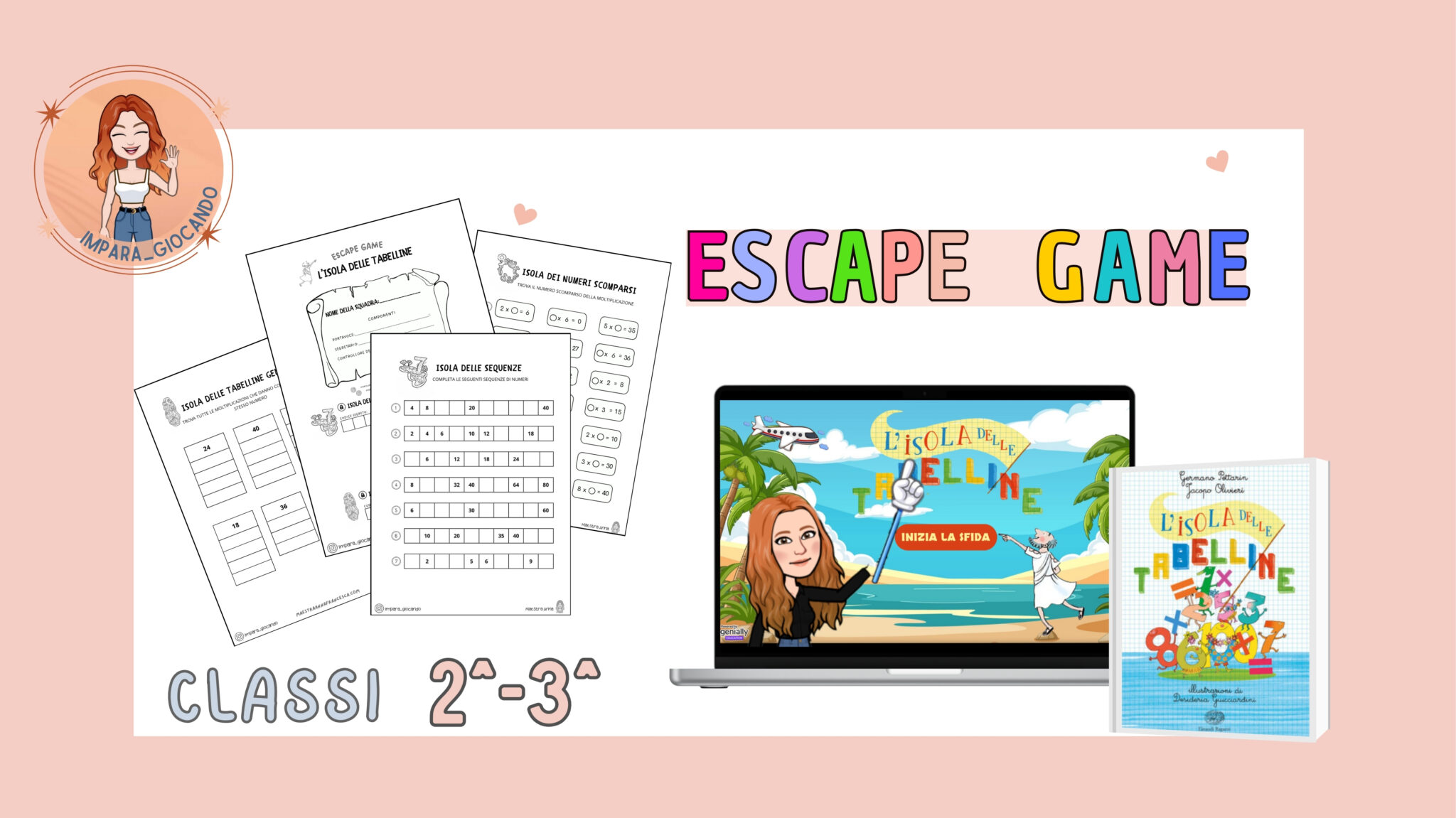 ESCAPE Game per il ripasso delle tabelline - Maestra Anna @impara_giocando